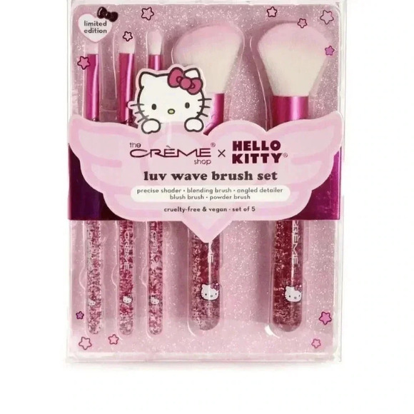 Hello Kitty | Makeup | Hello Kitty Brush Set 5 Brushes | Poshmark